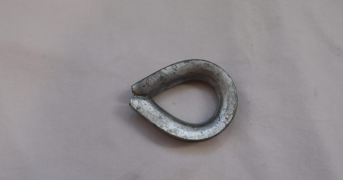 Enerven Material Sales | THIMBLE,FOR ROPE,10MM,STEEL,GALV
